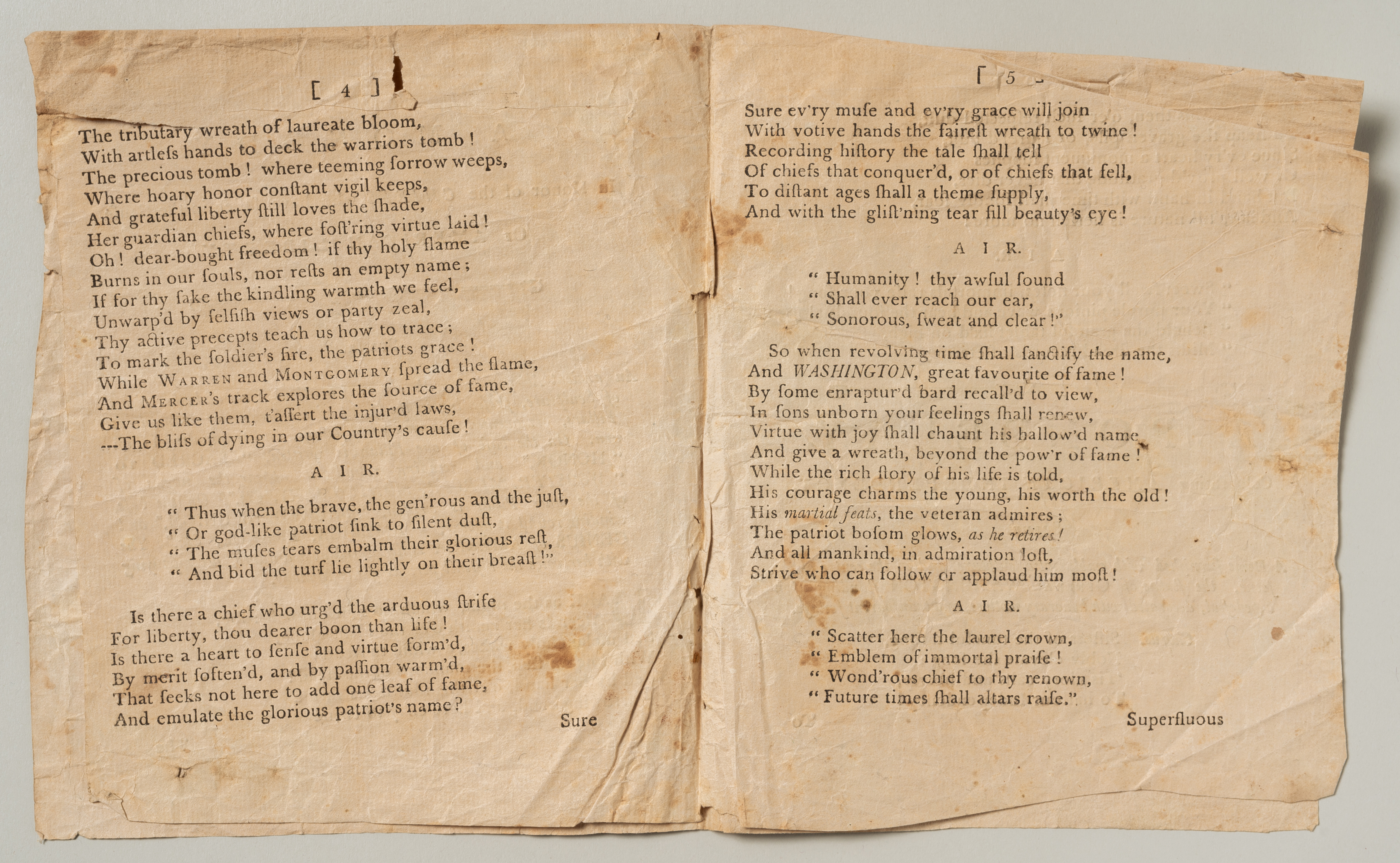 Philadelphia Theater Program | Timeline of the American Revolution