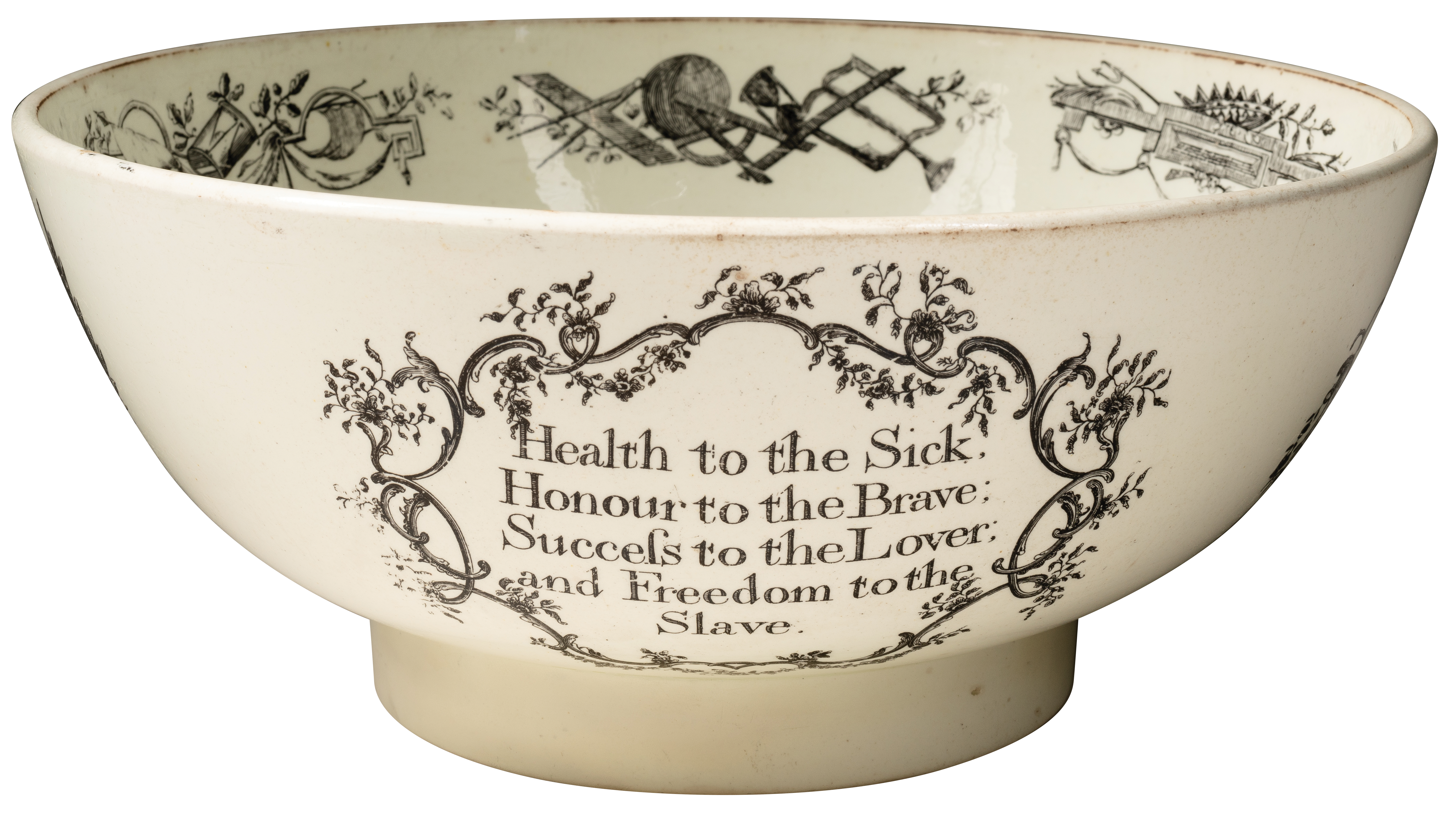 Freedom to the Slave Punch Bowl | Timeline of the American Revolution