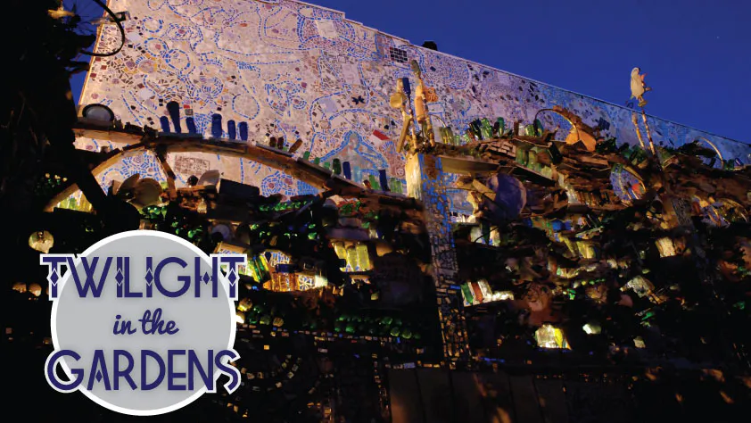 October Twilight in the Gardens at Philadelphia's Magic Gardens ...