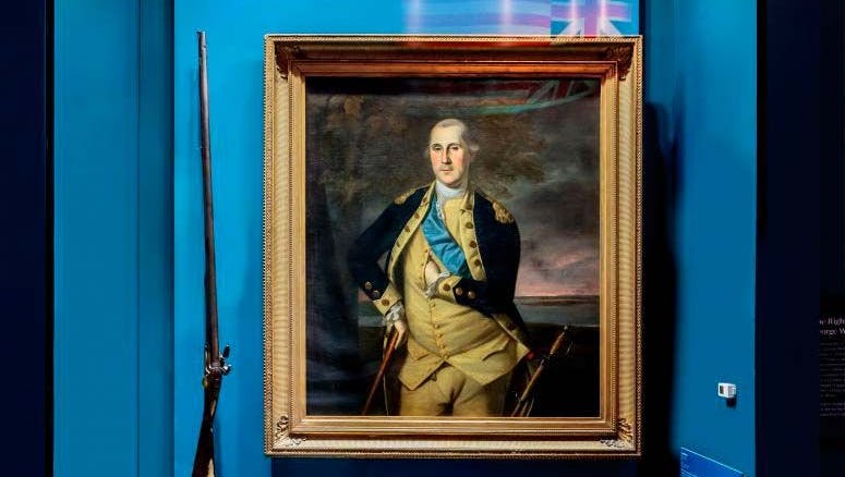 Last Chance to See George Washington’s “Disappearing” Blue Sash ...