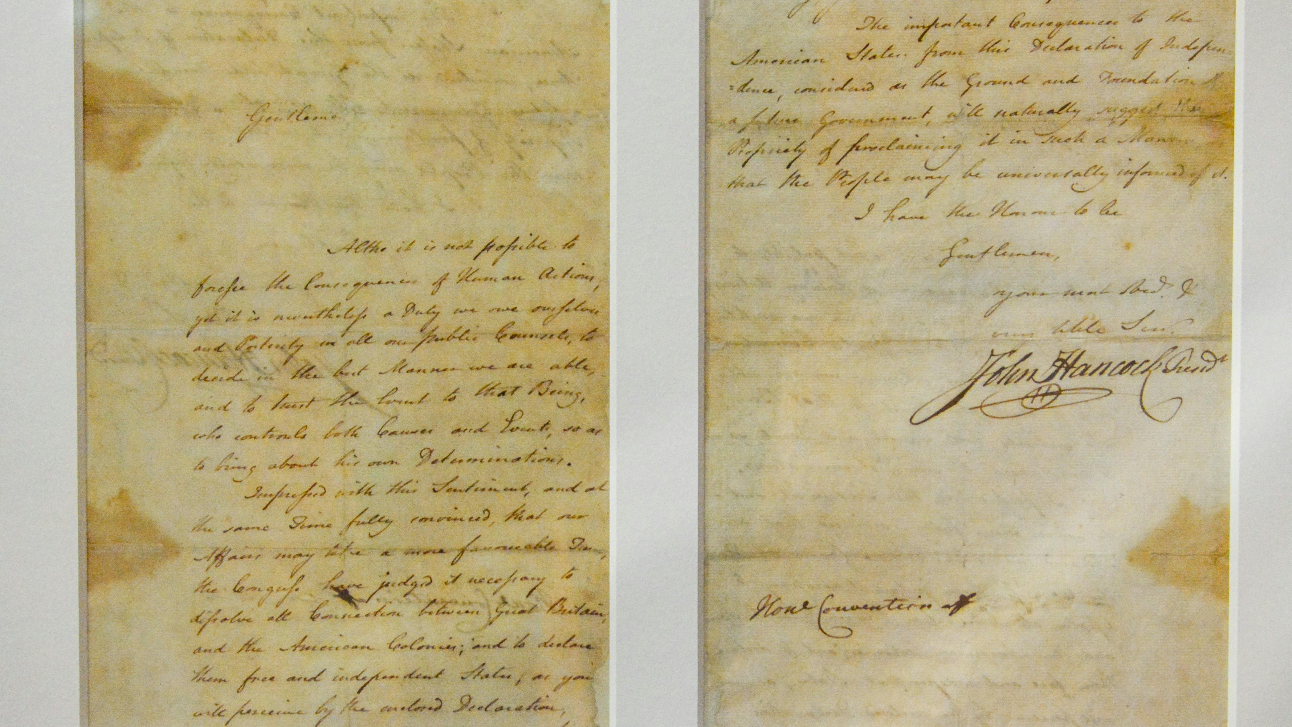 Rare 1823 Engraved Printing of the Declaration of Independence Now on ...