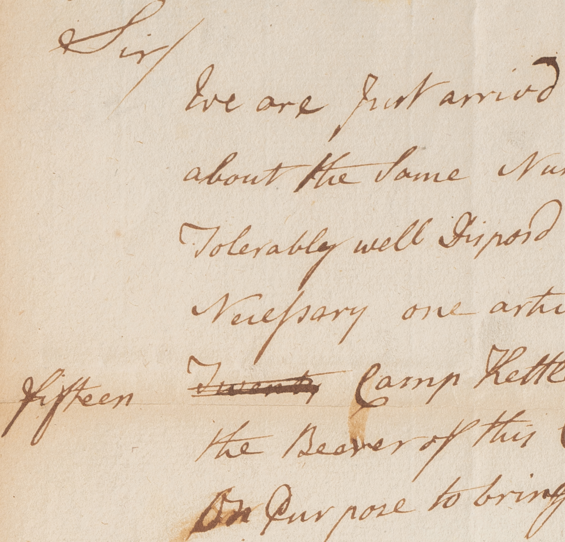 Letter about a Council with Native Americans | Timeline of the American ...